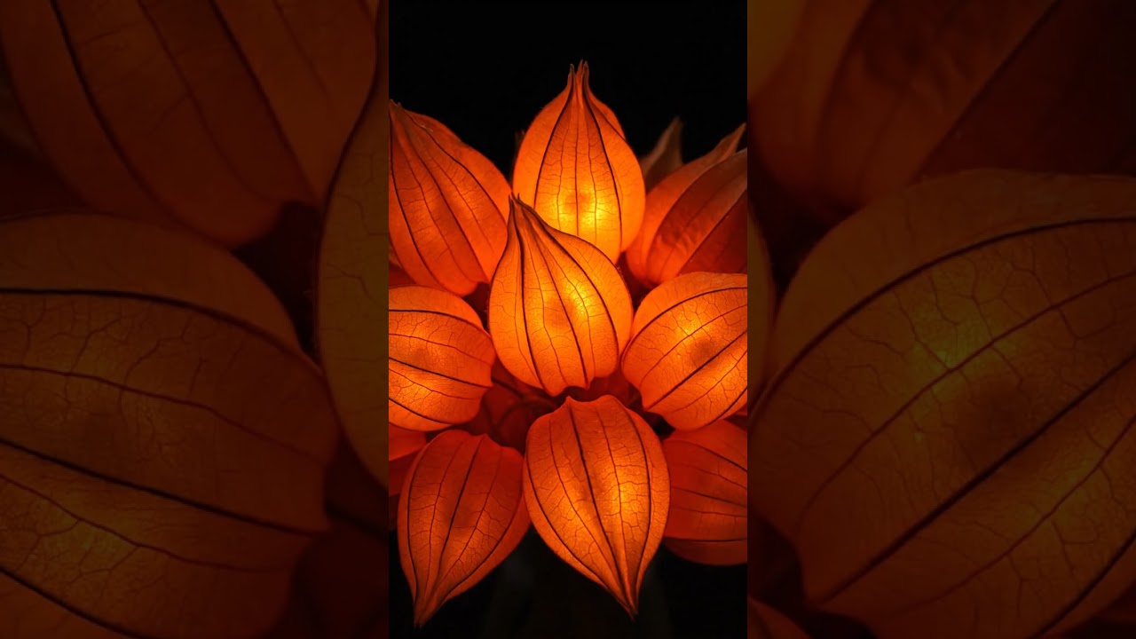 🌟 Watch Physalis Flowers Bloom in Stunning Detail! 🌺✨ |AI