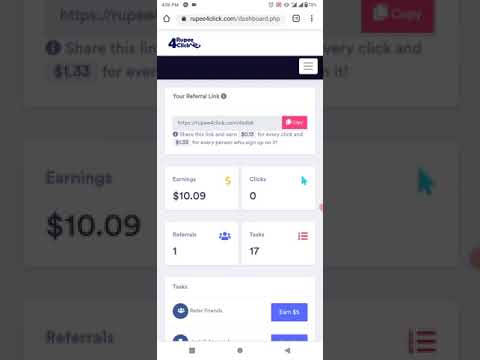 Sign up with my referral link for $7 bonus! Limited time only! https://rupee4click.com/4xda8