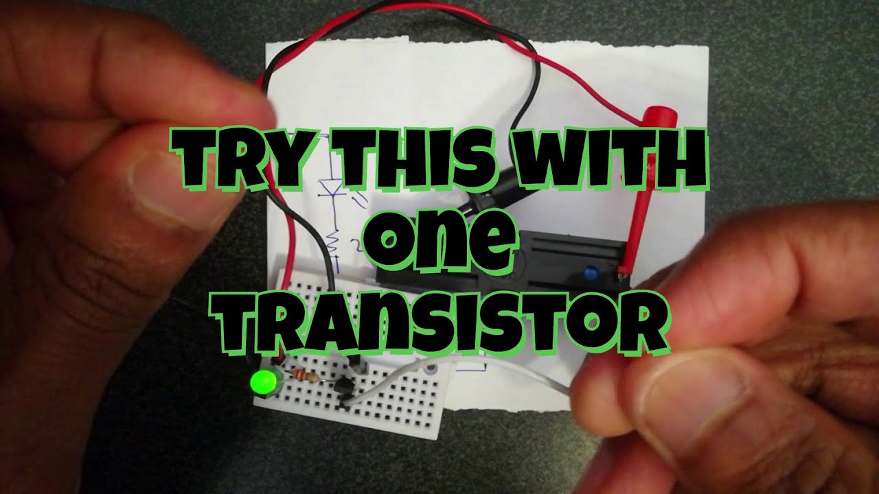 Let’s Build the Simplest Transistor Circuit Ever