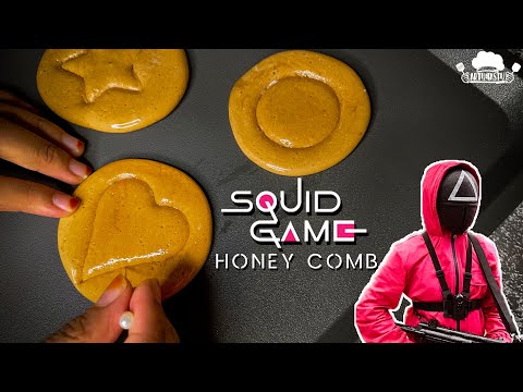 Squid Game Honeycomb Game | Korean DALGONA Candy | 2 Ingredients ONLY!