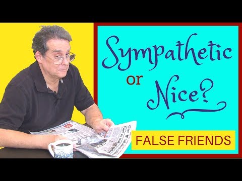 Sympathetic, Kind and Nice - English false friends