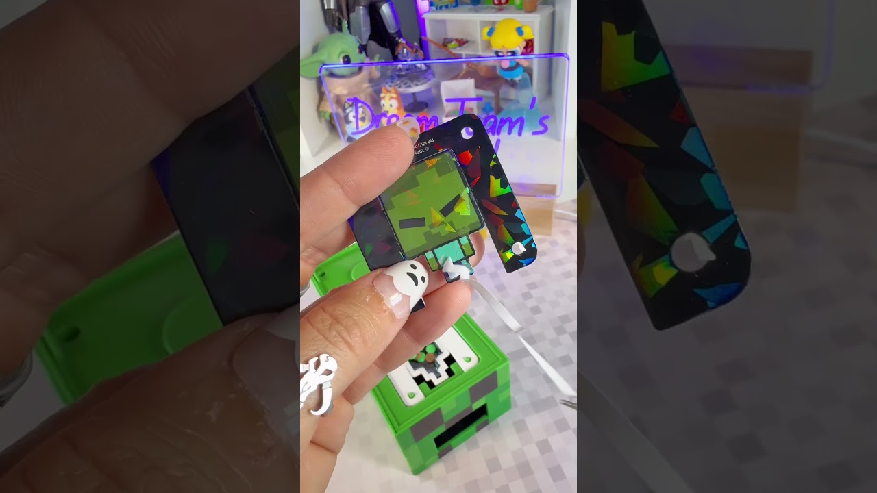 Minecraft DIY 3D Sticker Maker #minecraft #asmr #stickers