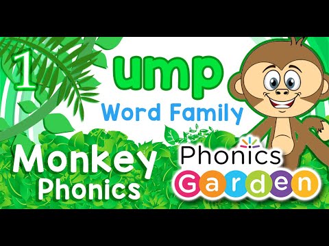 UMP WORD FAMILY | MONKEY PHONICS | Digraph | Phonics Garden