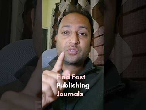 ????Find FAST publishing INDEXED journals for research paper.