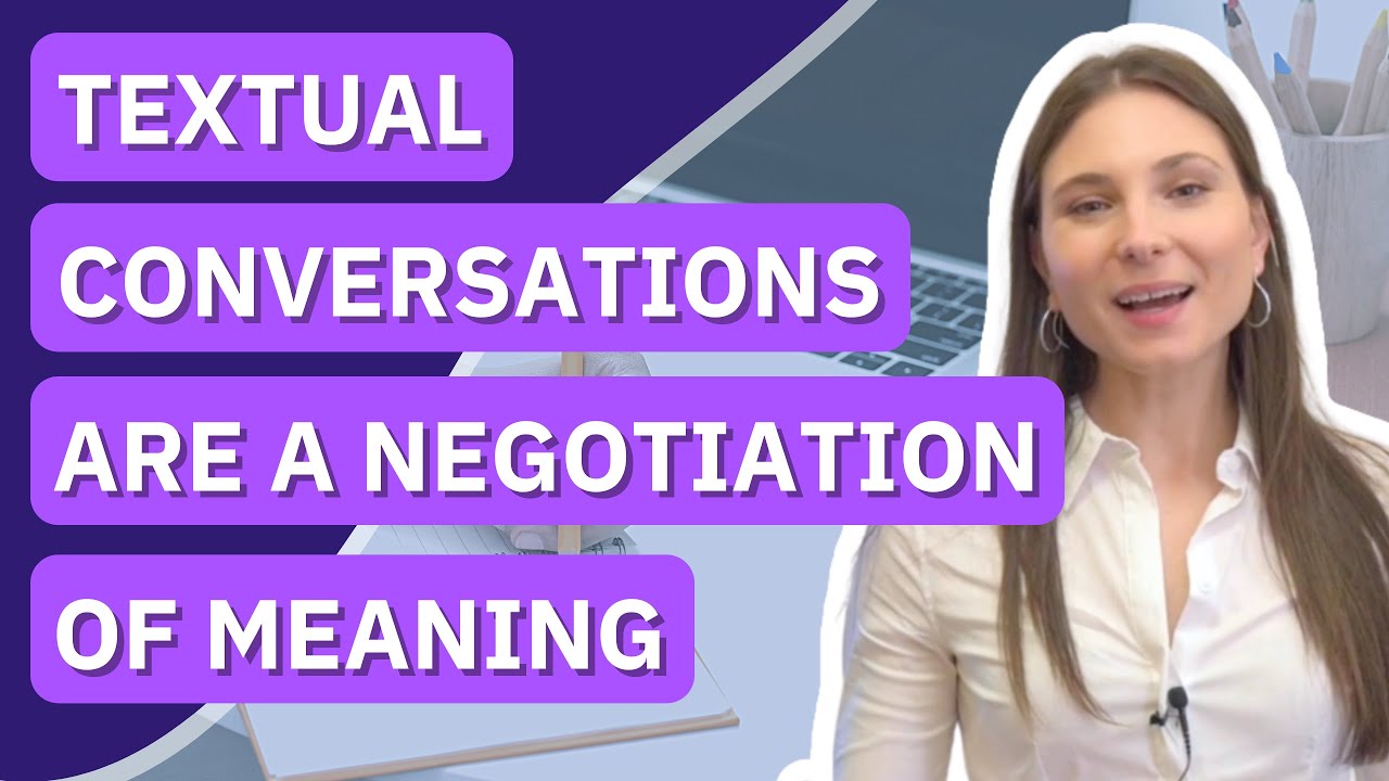 Textual Conversations are a Negotiation of Meaning