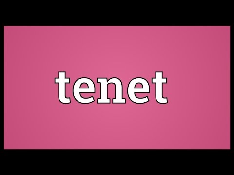 Tenet Meaning