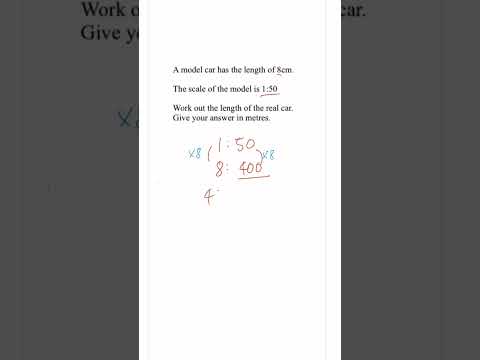 Scale drawings! #shorts #maths #scale