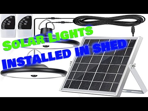 Installed Solar led Lights in our shed