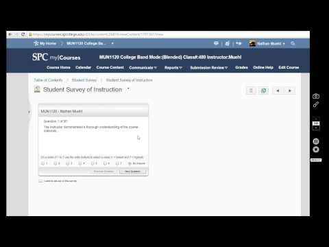 How to Complete the SSI for SPC courses