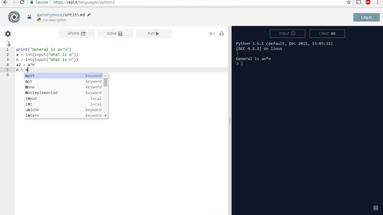 Python Programming - Differentiation Program