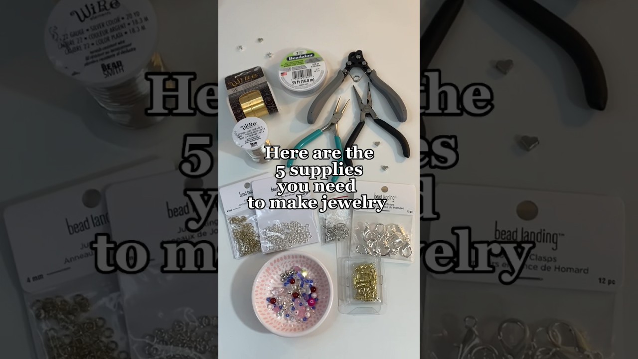 The 5 Supplies you need for Making Jewelry 🤍 diy beaded jewelry materials tutorial ₊˚⊹
