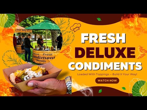 ๐ญ Deluxe Condiment Bar for Burgers & Hot Dogs ๐ | Corporate Catering in Los Angeles, CA, AZ, NV ๐ช