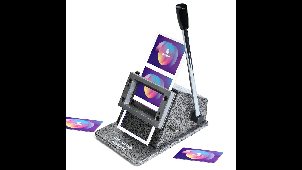 PVC DIE CUTTER MACHINE  ID CARD CUTTER MACHINE | business card cutting machine Size 86X54 MM
