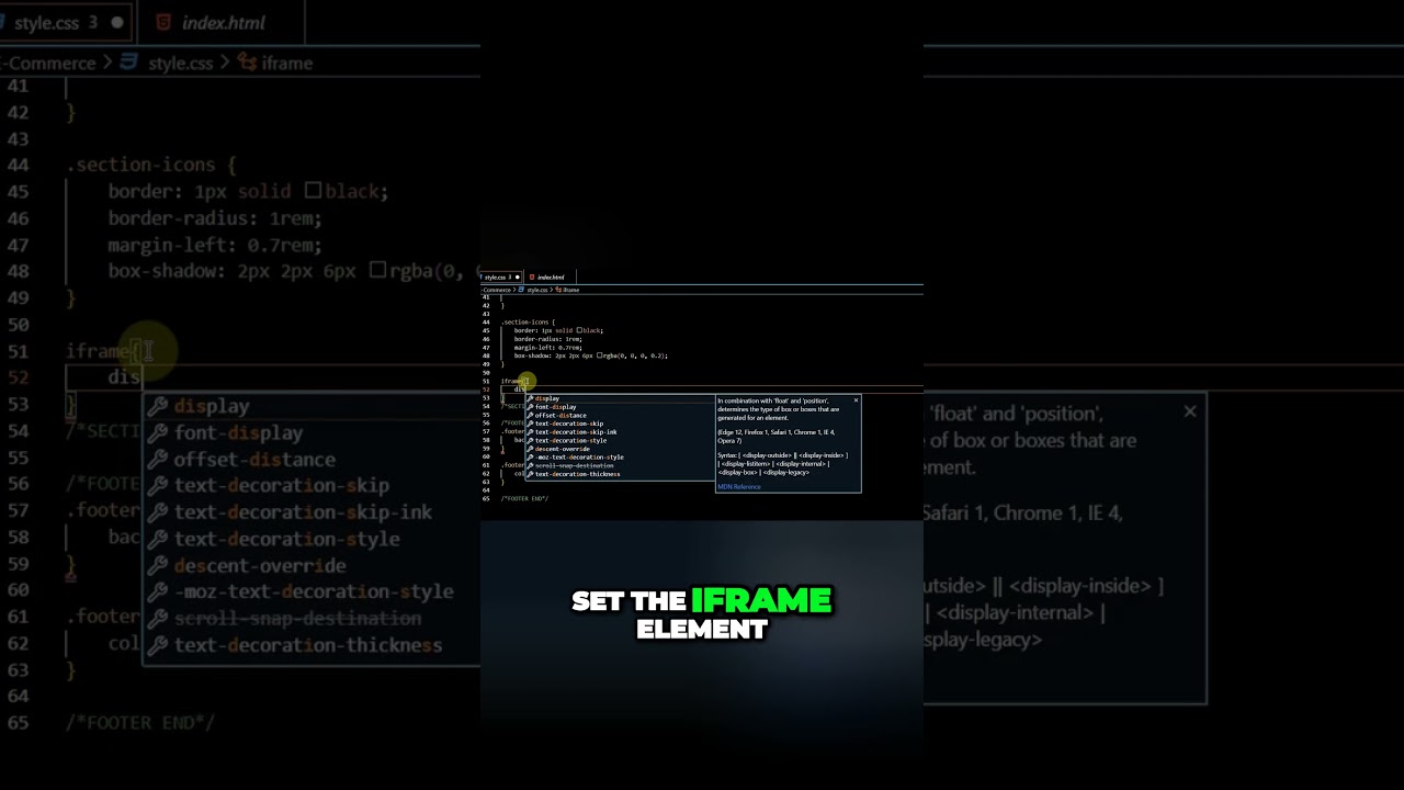 Bootstrap: How to Remove white Space Between Two Divs | Bootstrap 5 Tutorial | iframe #shorts