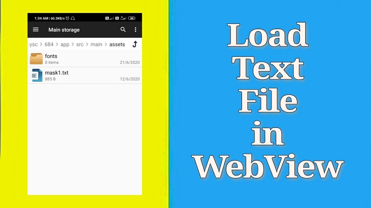 Loading a text file in WebView