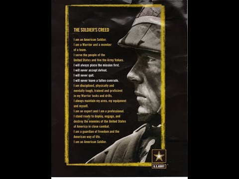 DoD - ARMY - THE SOLDIERS CREED - THE FOUNDATION OF THE WARRIOR ETHOS #shorts