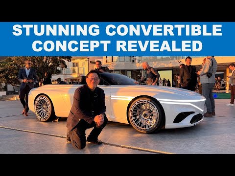 STUNNING CONVERTIBLE CONCEPT CAR REVEALED - MALIBU, CALIFORNIA