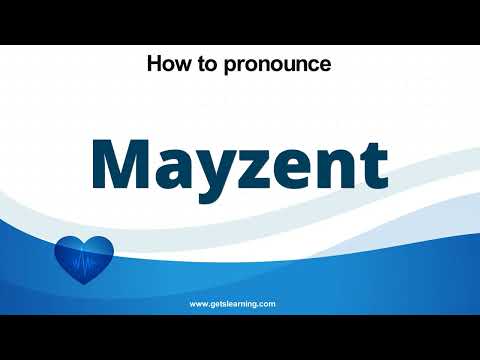 How to pronounce Mayzent in English Correctly
