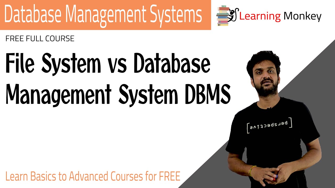 File System vs Database Management System DBMS || Lesson 3 || DBMS || Learning Monkey ||