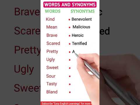 Words and synonyms class 14 #englishgrammar #synonyms #english