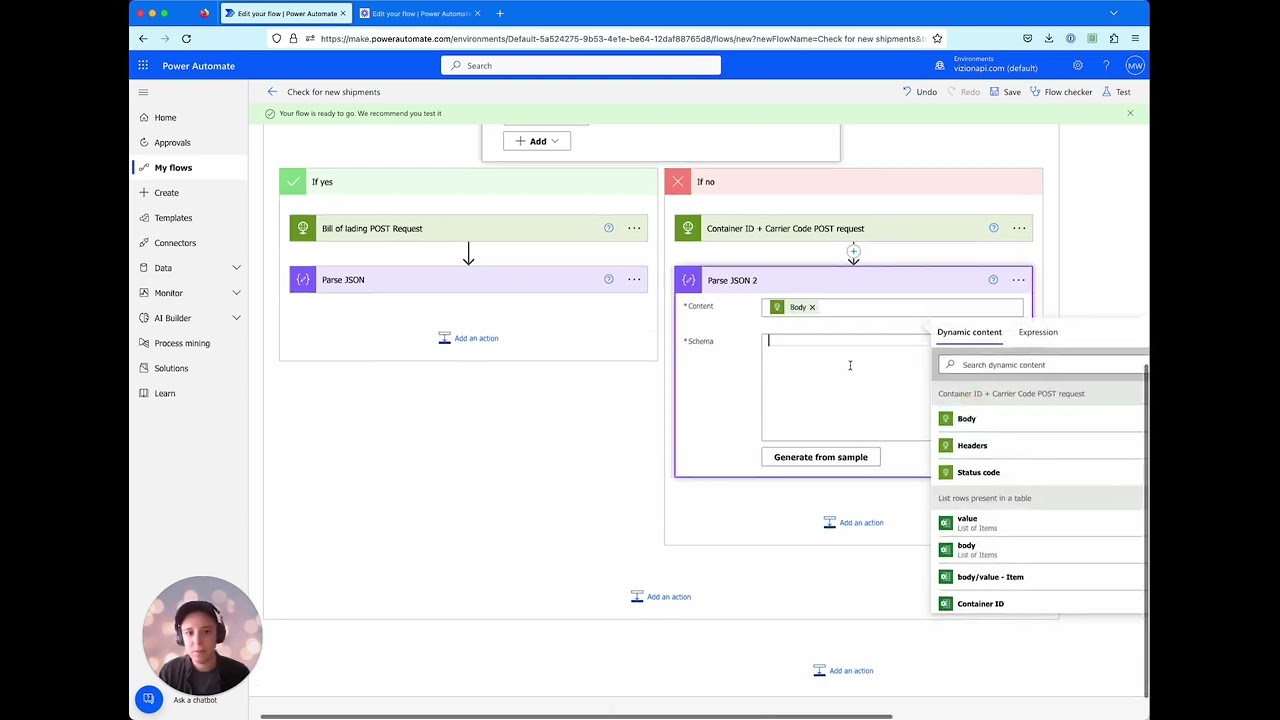 Vizion's Container Tracking API - Power Automate