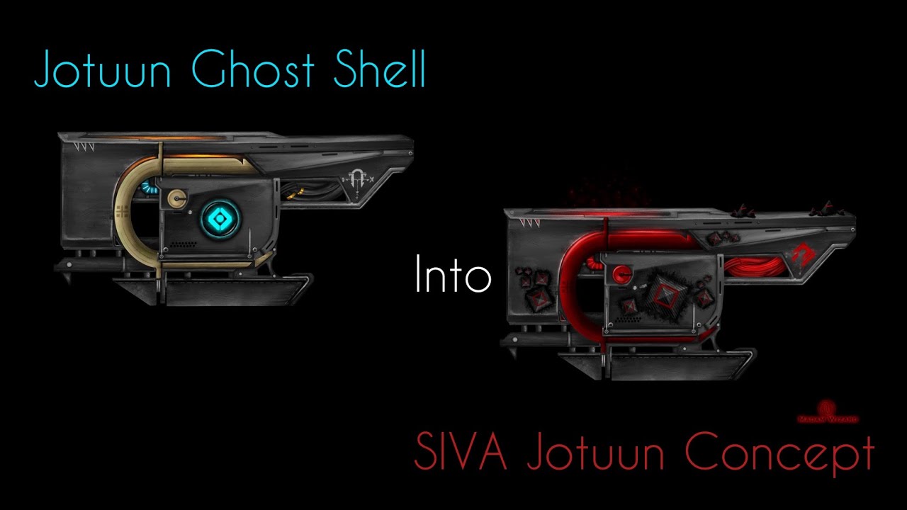 Jötunn Ghost Shell into Siva Jötunn Concept | PROCREATE | DESTINY 2