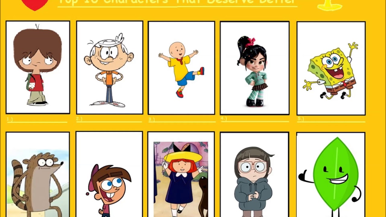 Top ten characters that deserve better