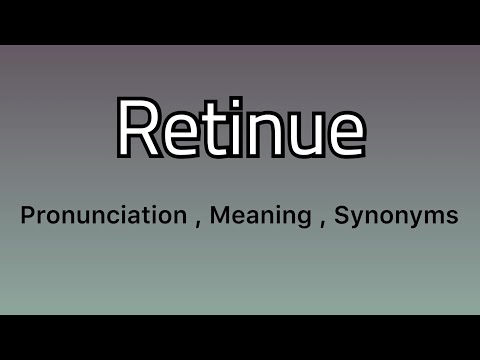Retinue meaning - Retinue examples - Retinue synonyms