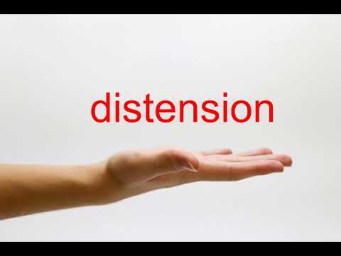 How to Pronounce distension - American English