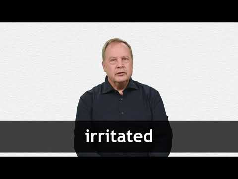 How to pronounce IRRITATED in American English