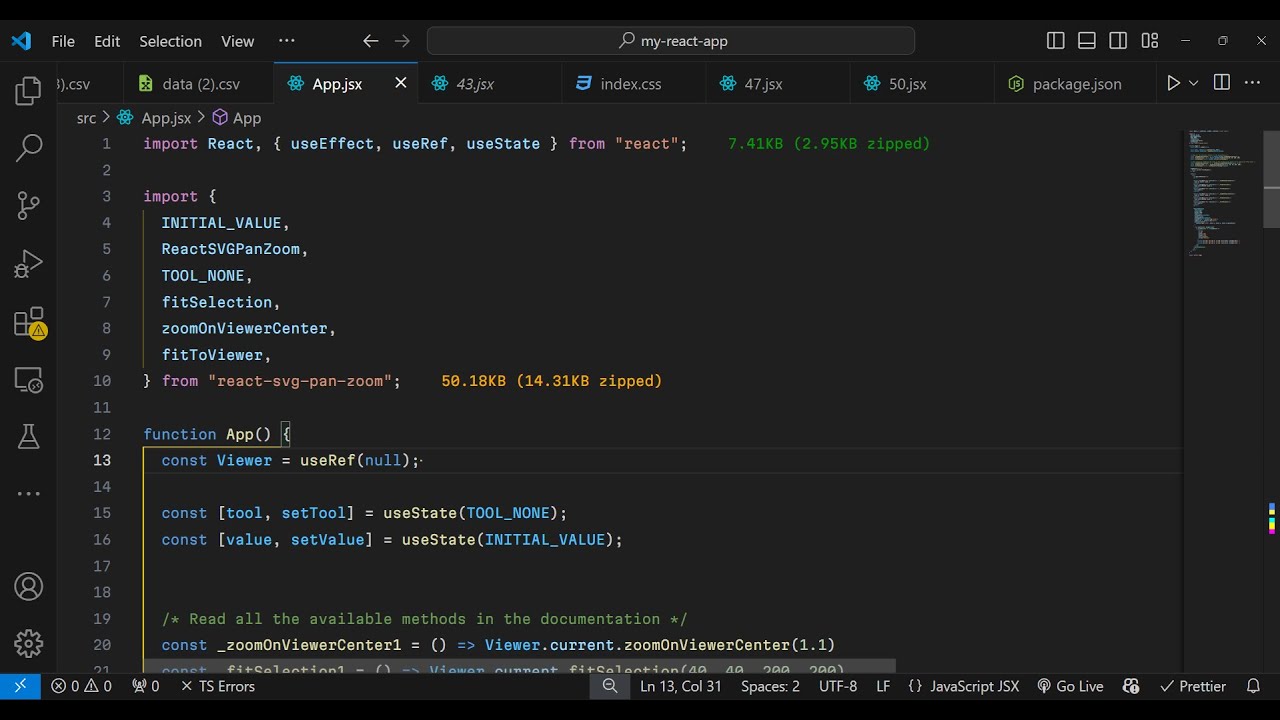 Build a React.js SVG Pan & Zoom Pinch Editor in Browser Using react-svg-pan-zoom in JSX