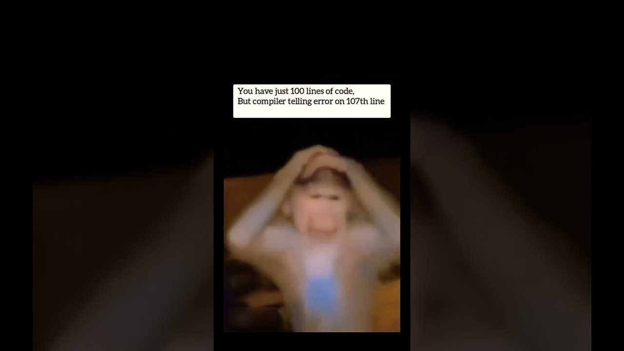 When compiler telling error #coding #memes #programming #shorts #ai #codingmemes #viralvideo #web3