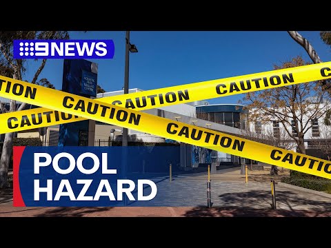 Nine people hospitalised after chemical incident at public pool | 9 News Australia