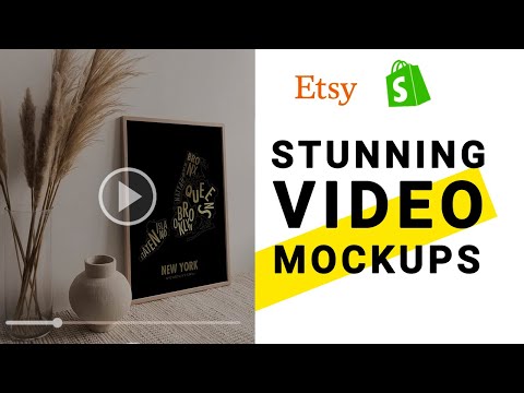 Increase Sales | Create Videos for your Printable Wall Art Business | Frame Video Mockup Template