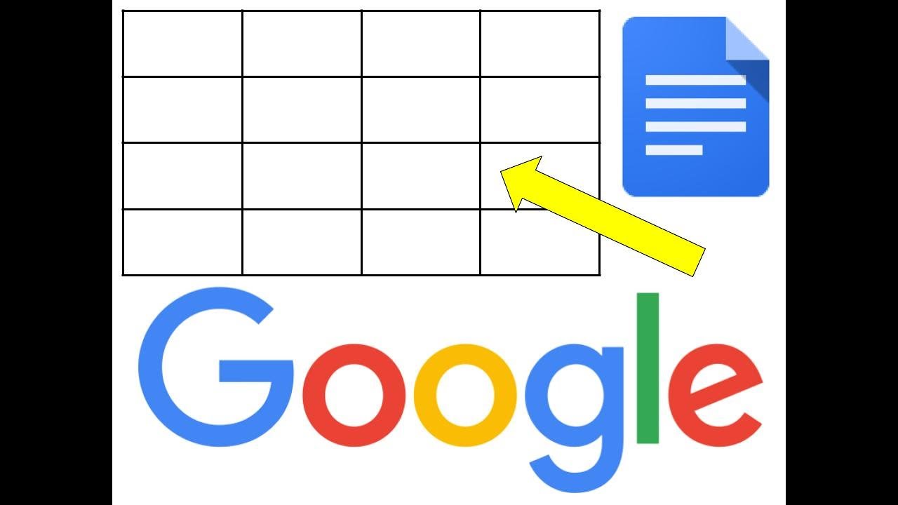 Tables in Google Docs Part 2