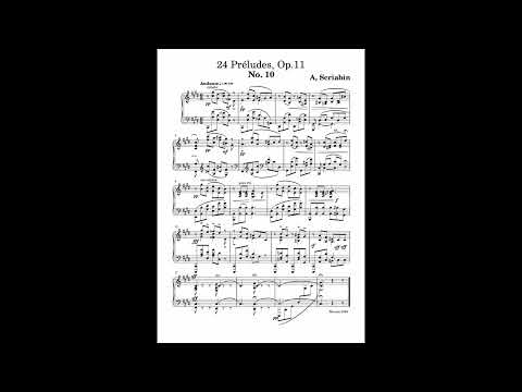 Scriabin 24 Preludes op.11 no.10