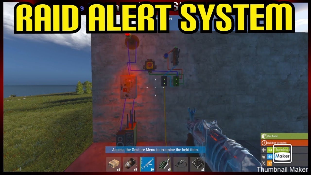 Easy Raid Alert System Tutorial- Rust Electrical