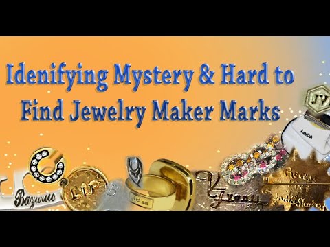 Identifying Mystery Jewelry Maker Marks