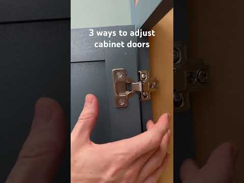 3 ways to adjust cabinet doors! Don’t let their misalignment bother you anymore! #cabinet #cabinets