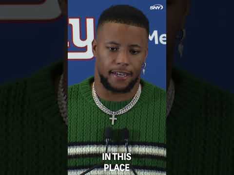 Saquon Barkley on signing a contract extension with the Giants | SNY