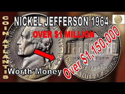 1964 Nickel Jefferson Value Guides (Rare Errors, “D”, and No Mint Mark)OVER $1,150,000