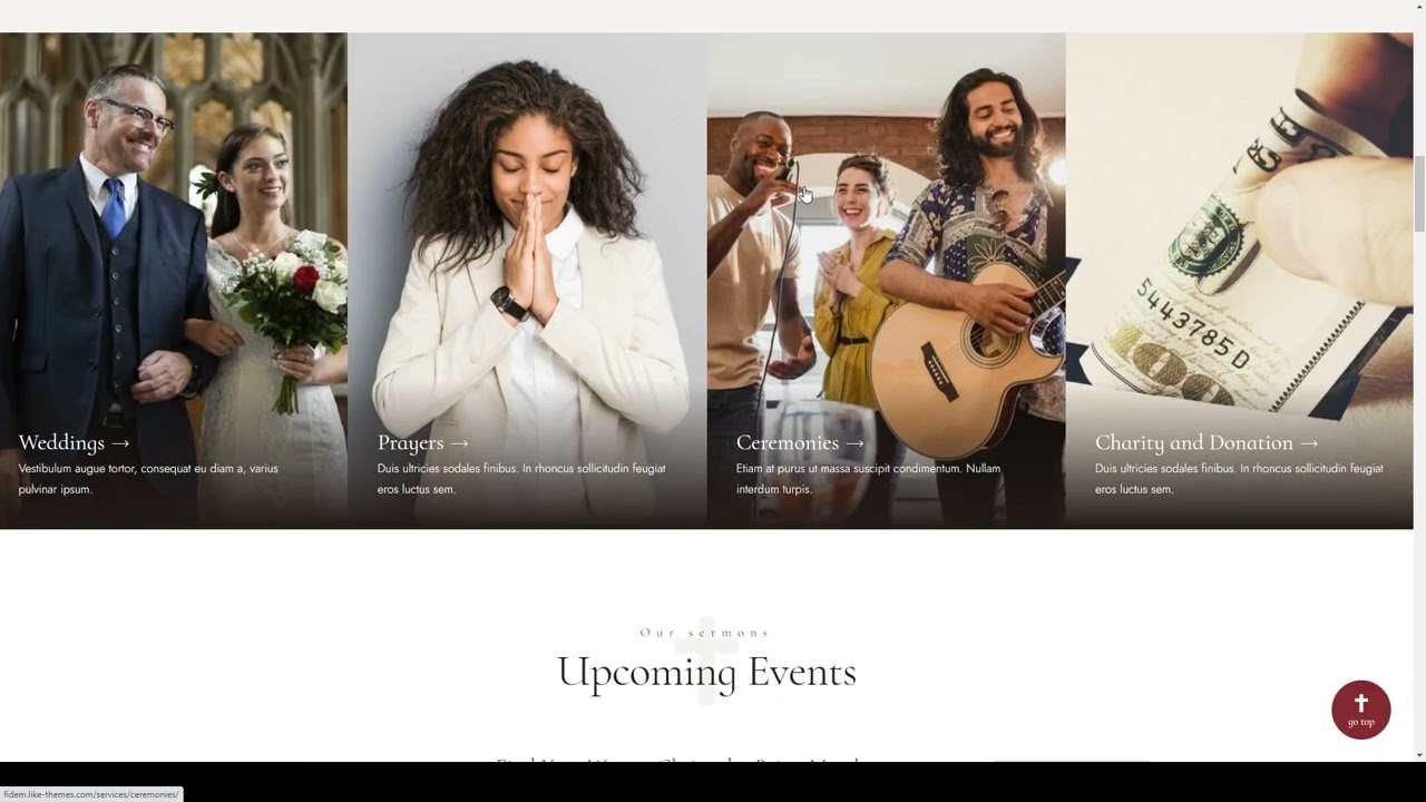 Fidem - Church and Religion WordPress Theme donation cathedral