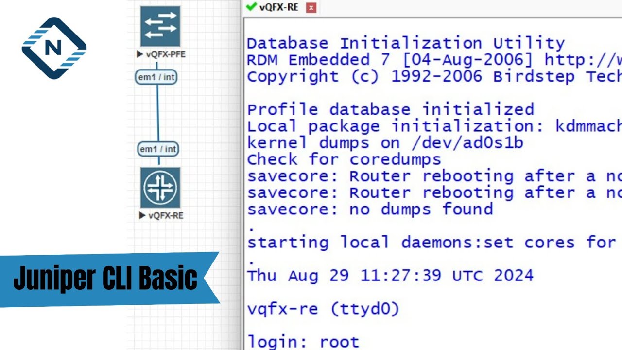 1.Juniper CLI Basic | Basic Labs | Networkforyou