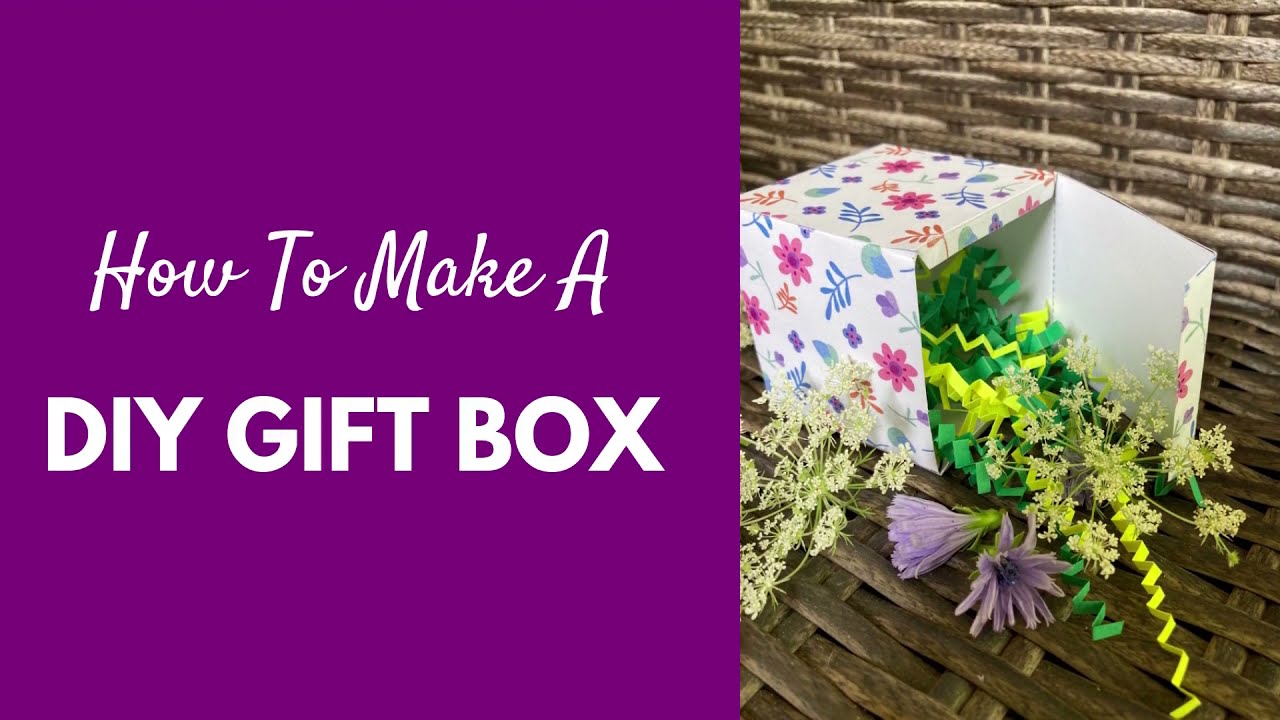 How To Make A DIY Gift Box | Free Printable Gift Box Template | Holiday Gifting Idea