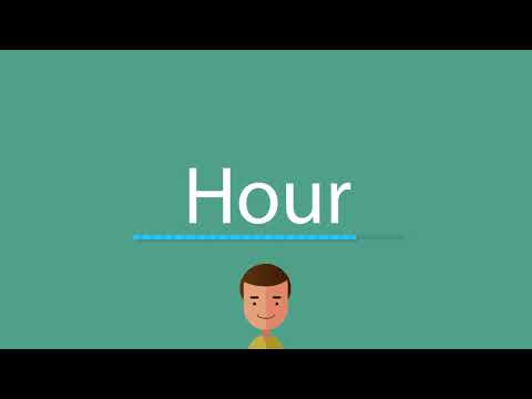 How to pronounce Hour