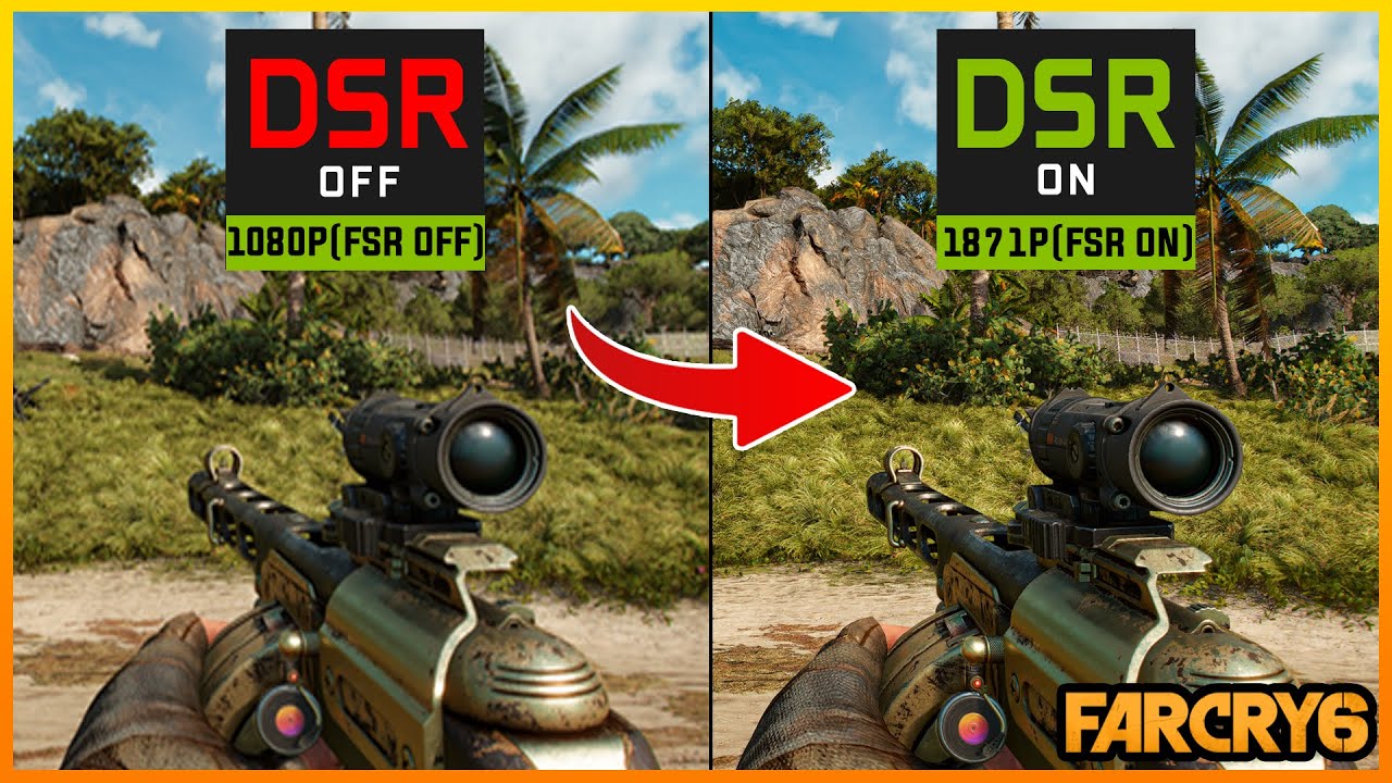 Far Cry 6 How to Improve Image Quality using FSR with DSR Factors
