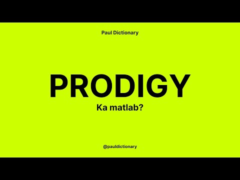 prodigy Meaning in Hindi/Urdu | Meaning of prodigy | prodigy ka matlab? | prodigy क्या है?