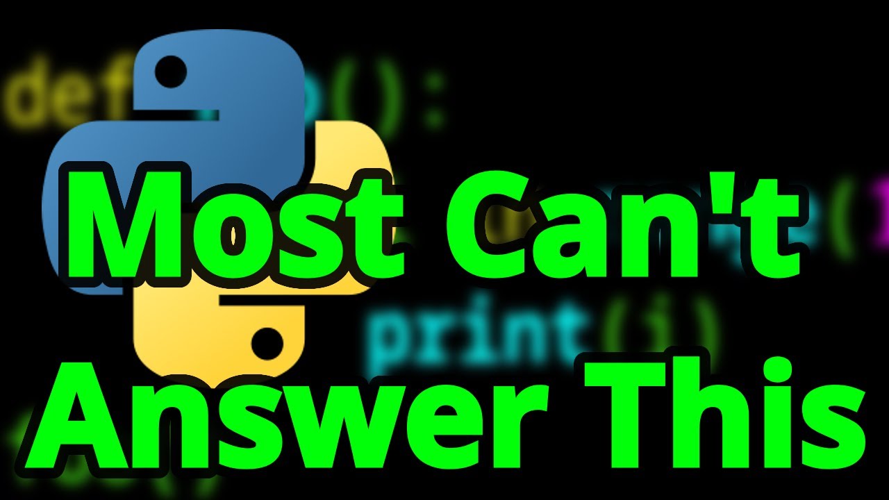 Most Python Coders Get This Wrong