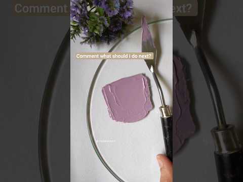 Light Mauve | Color Mixing Tutorial | #painting #shorts #tutorial #trendingshorts #satisfyingvideo