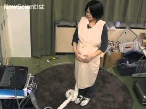 Suit simulates pregnancy
